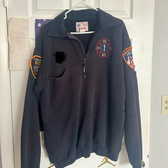 Sweaters | Official Fdny Emt Harlem Crewneck Quarter Zip | Poshmark